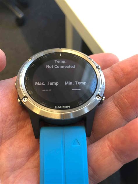 Garmin Temperature Widget Becomes Useless After Registering Tempe