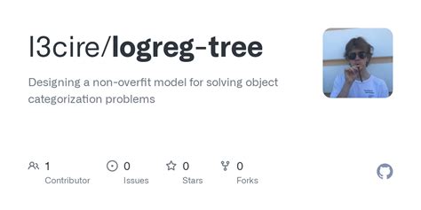Github L3cire Logreg Tree Designing A Non Overfit Model For Solving