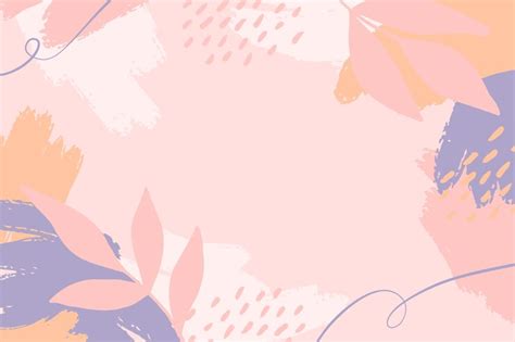 평면 추상 낙서 배경 무료 벡터