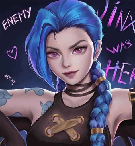 Jinx Arcane By Kouq98 On Deviantart Jinx League Of Legends League Of Legends Cloud Tattoo