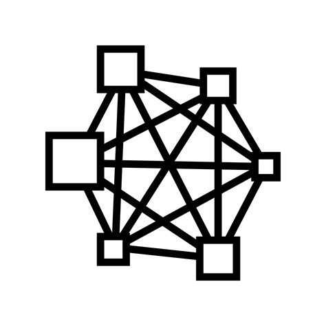 Neural Network Line Icon Vector Illustration 10312572 Vector Art At