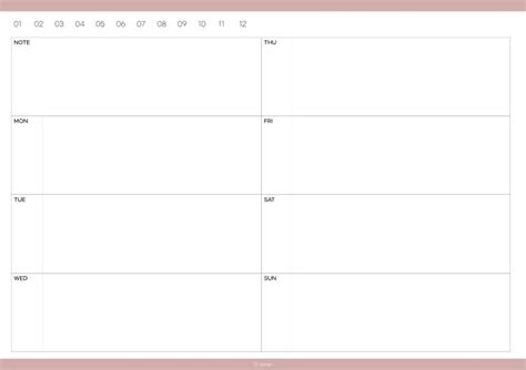 Goodnotes Template 굿노트 주간 위클리 플래너 만년 속지 4종 무료 공유