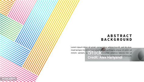 라인 디자인과 아름다운 조합으로 다채로운 배경 벡터 일러스트 레이 션 기하 도형에 대한 스톡 벡터 아트 및 기타 이미지 기하