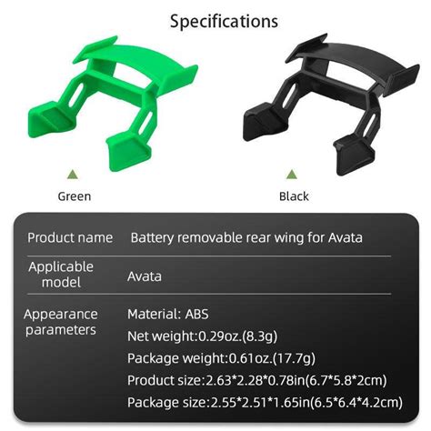 Dji Avata용 플라이트 테일 배터리 보호 커버 플라잉 테일 배터리 퀵 릴리스 분해 클립 드론 액세서리 Rcdrone
