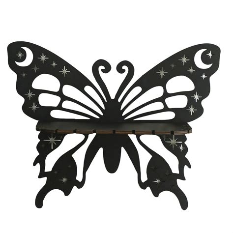 Designice Corner Shelves Wall Mounted Space Saving Floating Corner Shelves Butterfly Hollow