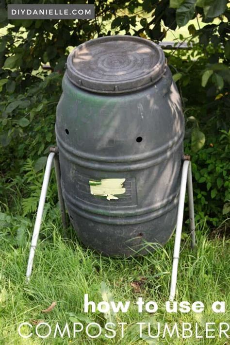 How To Compost In A Tumbler Compost Bin Diy Danielle®