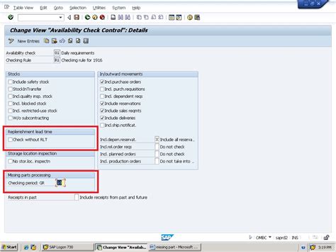 missing parts check at the time of gr in sap mm in sap community