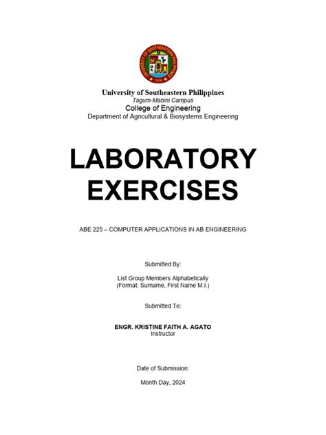 Laboratory Report Format 1 Pdf Laboratories Paragraph