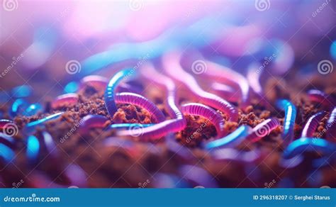 A Close Up Of Worms In A Field Ai Stock Illustration Illustration Of Food Worms 296318207