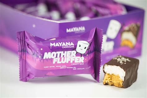 Mayana Chocolate Mother Fluffer Dark Chocolate Bar With Peanut Butter
