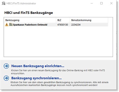 Kontoauszug Abgleichen Fints Bankzugang Synchronisieren