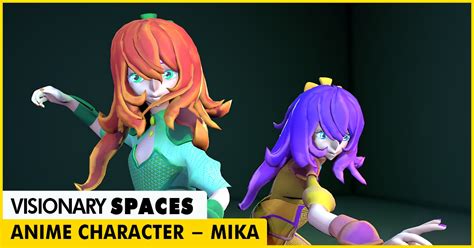 Anime Female Character Mika 3d Humanoids Unity Asset Store