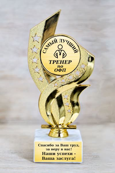 Статуэтка Стелла Самый лучший тренер по офп купить по выгодной цене в интернет магазине Ozon