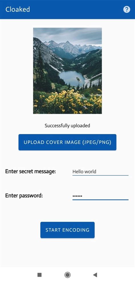 Github Aradhana Cloaked Cloaked Is An Android App Which Implements Steganography And