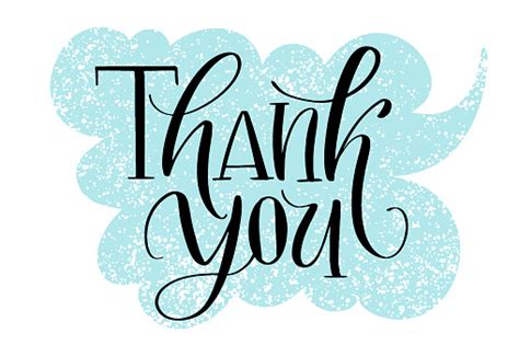 그려진 질감의 연설 거품에 손으로 쓴 단어를 감사합니다 긍정적 인 견적 레터링 포스터 타이포그래피 벡터 일러스트레이션 현대 서예 감사합니다에 대한 스톡 벡터 아트 및 기타