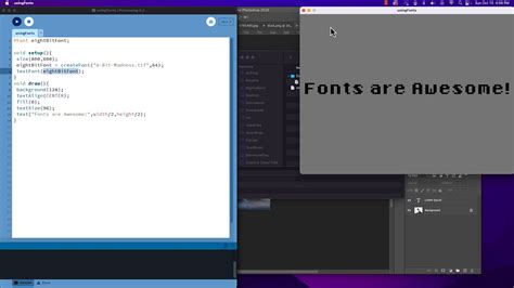 Using Custom Fonts In Programming With Processing YouTube