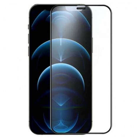 Защитное стекло "Матовое" для iPhone 12/12 Pro Черное (Закалённое ...