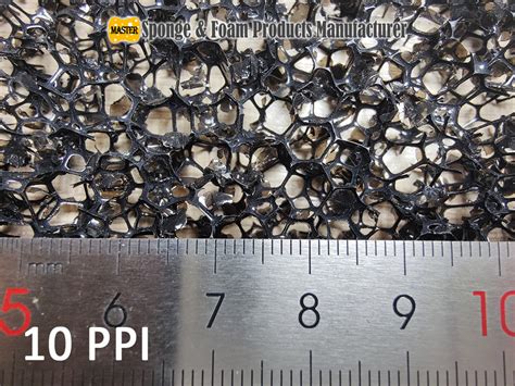 Open Cell Pu Reticulated Filter Foam 10 Ppi 60 Ppi Master Sponge