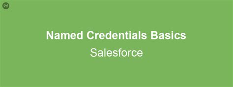 Named Credentials Basics Wedgecommerce