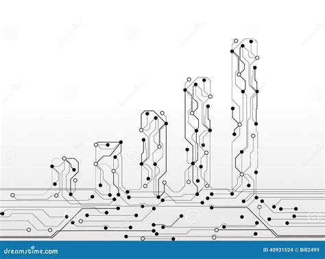 graph circuit board stock illustration illustration of icon 40931524