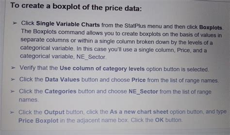 A Boxplot Is A Plot Which Displays Several Of The