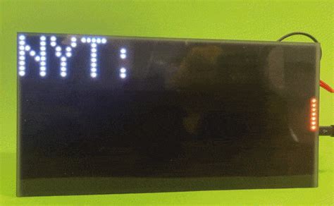 New Guide New York Times Title Scroller Using The Matrixportal S3