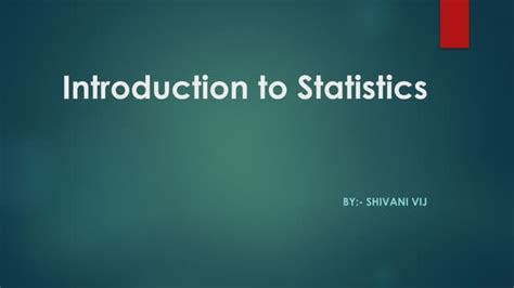 Meaning And Uses Of Statistics Ppt