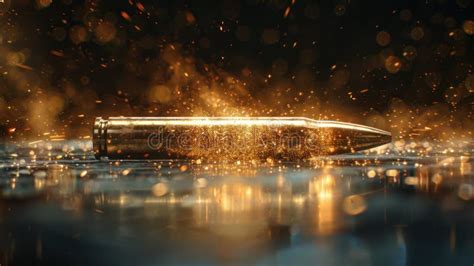Bullet Path On White Background High Velocity Projectile Trajectory