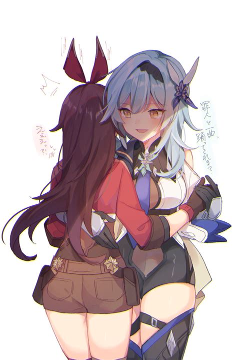 Eula And Amber Genshin Impact Drawn By Shiraseshirose Danbooru