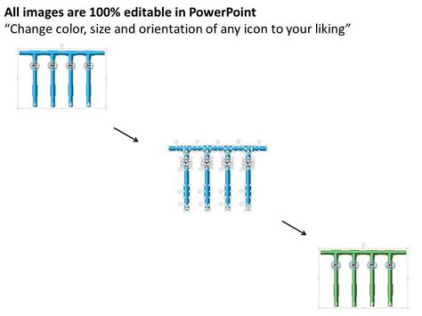 0814 Pipes And Valve Process Flow Business Diagram Powerpoint Presentation Slide Template
