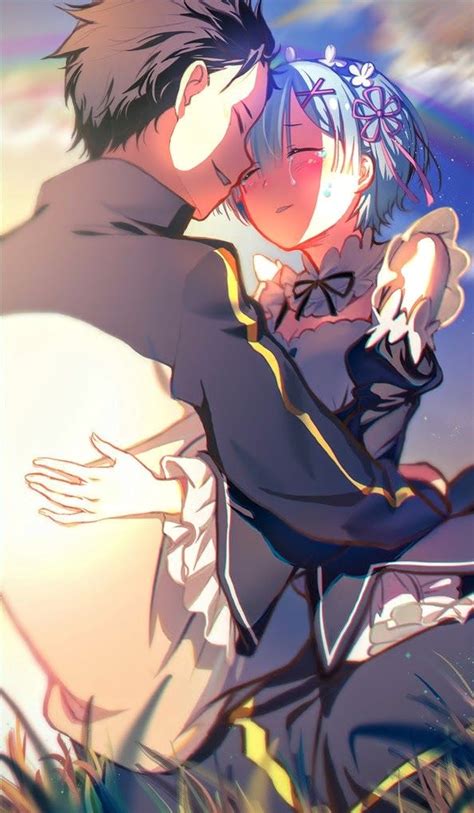 Rezero Subaru X Rem Мультипликационные рисунки Рисунки Милые