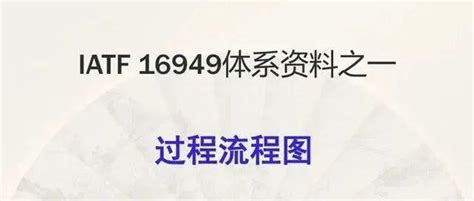 Iatf 16949体系资料之过程流程图 Ppt 知乎