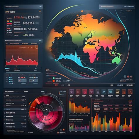 Premium Photo Web Dashboard Market Heatmap Dashboard With Market