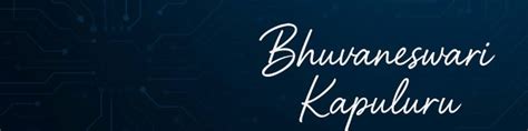 Bhuvaneswari Kapuluru Data Analyst Ex Python Developer Intern
