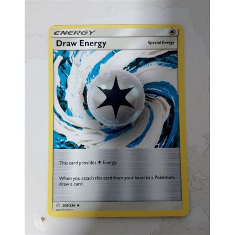 Pokemon Draw Energy Special Cosmic Eclipse Card Shopee Singapore