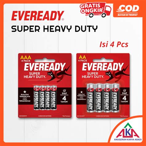 Jual Pcs Baterai Eveready Super Heavy Duty Battery Aa A Aaa A Isi Shopee Indonesia