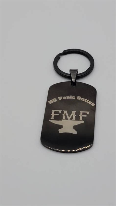 No Panic Button Keychain Etsy