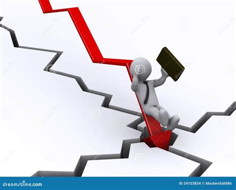 Businessman Falling From Graph Stock Illustration Illustration Of Ground Finance 24153834