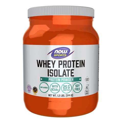 Whey Protein Isolate Unflavoured Now Foods Canada
