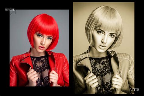 12 Sepia Boudoir Photoshop Actions Warm Sexy ACR Preset Atractive Nude Filter Portrait And