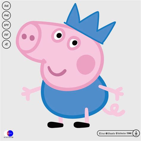 George Pig Peppa Pig Svg Png Eps Dxf Ai Arts Vector
