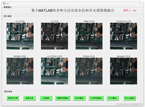 基于matlab实现多种方法的全色和多光谱图像融合系统多光谱和全色融合方法 Csdn博客 基于matlab实现多种方法的全色和多光谱图像融合系统多光谱和全色融合方法 Csdn博客