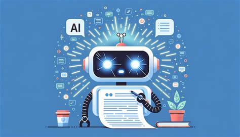 Premium Ai Image Ai Robot Writes Text Copywriting