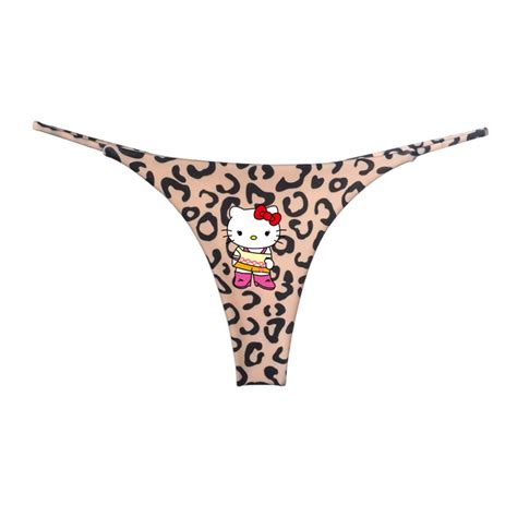 Hello Kitty Anime Sanrio Sexy Thong Couple Harajuku Style Slim Sexy