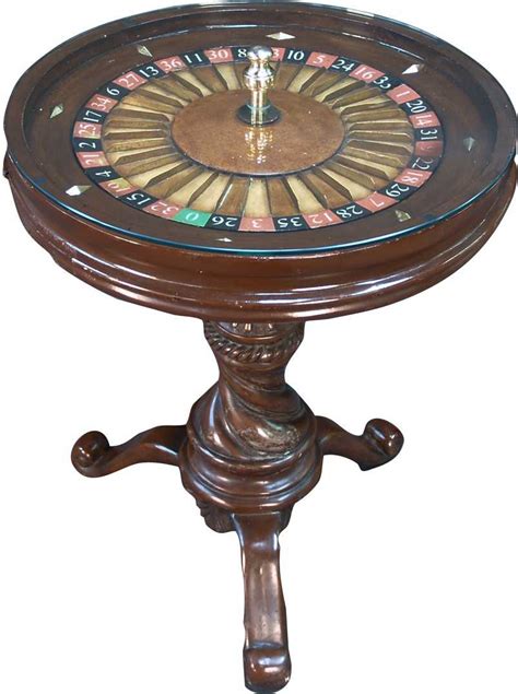 1118 Small Roulette Wheel Side Table
