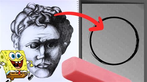 How To Draw Circle Spongebob