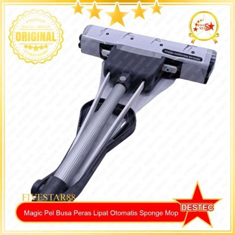 Jual Pel Lantai Destec Magic Pel Alat Pel Busa Peras Lipat Otomatis