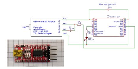 Platformio Programming An ATtiny1616 Processor Via UPDI With A Serial