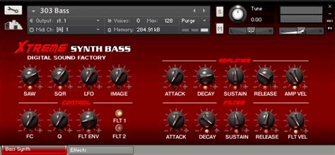 Kontakt Xtreme Synth Bass Digital Synthesizer Digital Sound Factory
