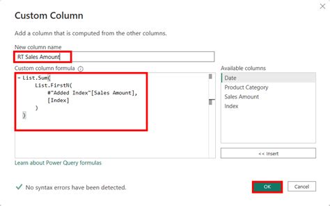 running total in power query printable online